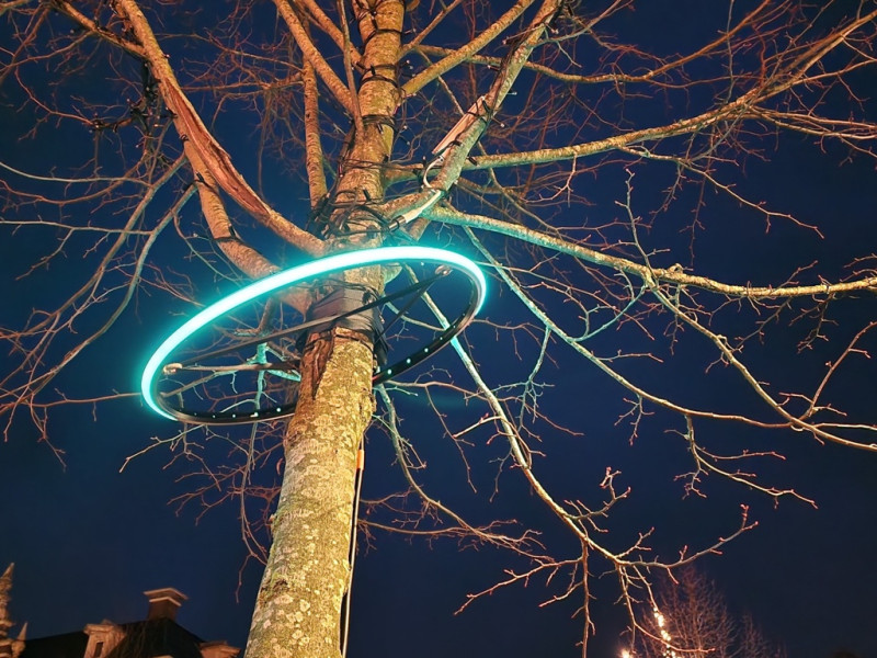 Licht op Drachten; een lichtkunstfestival in de donkere dagen - Wandelvrouw